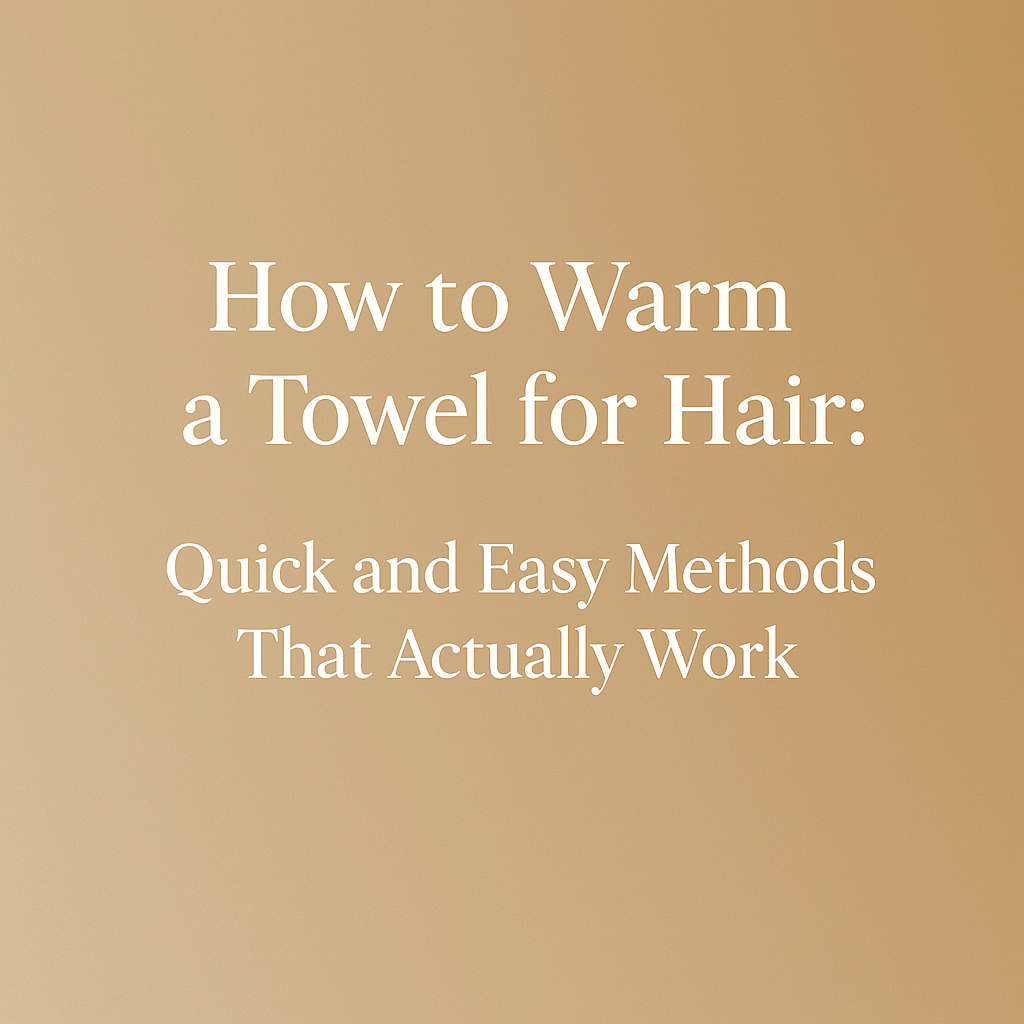 How to Warm a Towel for Hair: Easy Methods That Actually Work